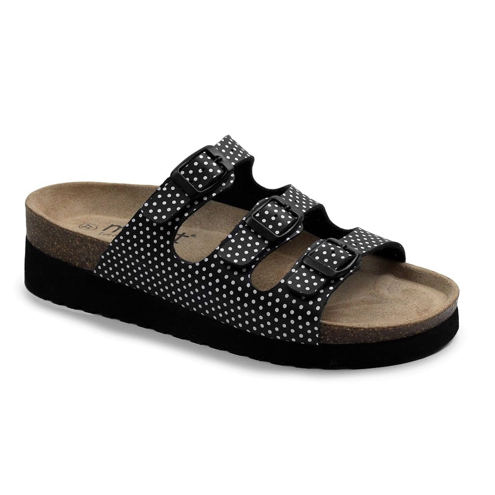 Minfot Dots Sandaler Dam Mjuk Bio Svart